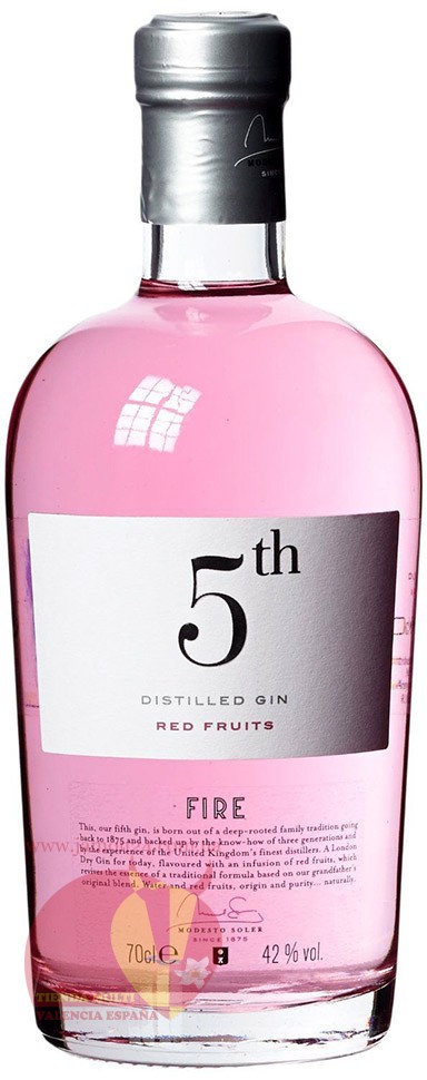 Джин 5th 0.7 л 42% 5th Gin Fire